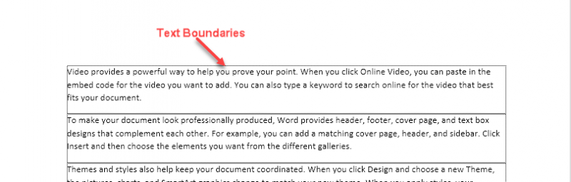 Mysterious Boxes Around Paragraphs Microsoft Word 
