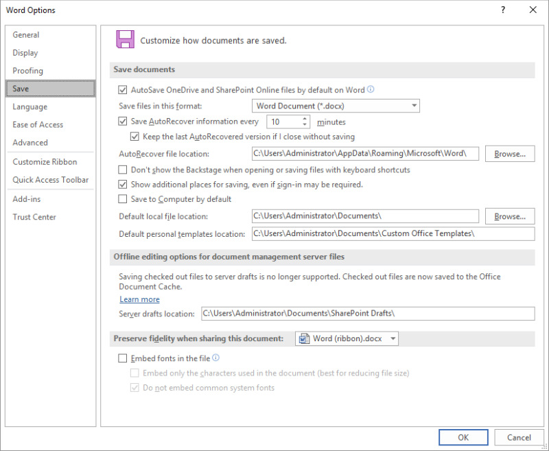 Getting The Traditional Open Dialog Box Microsoft Word 