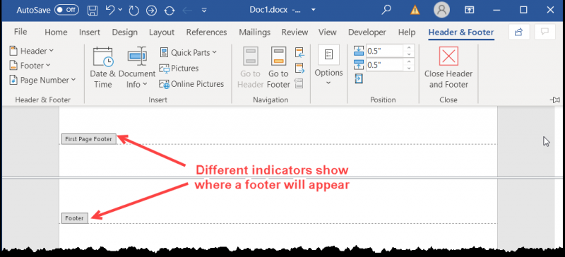 How To Put Name In Header Only On First Page In Word Houseofdsa