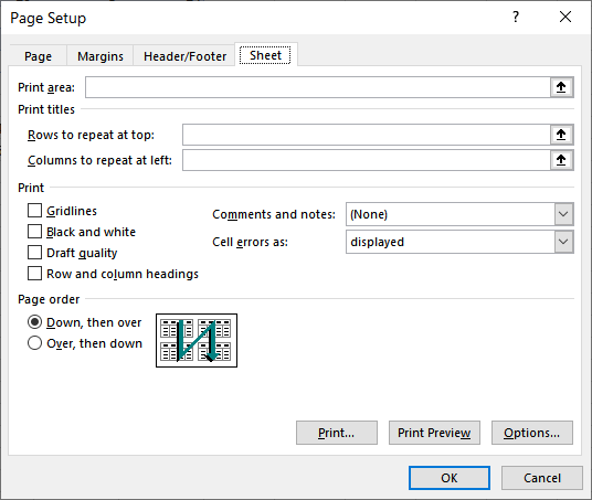 Printing Just The Visible Data Microsoft Excel 