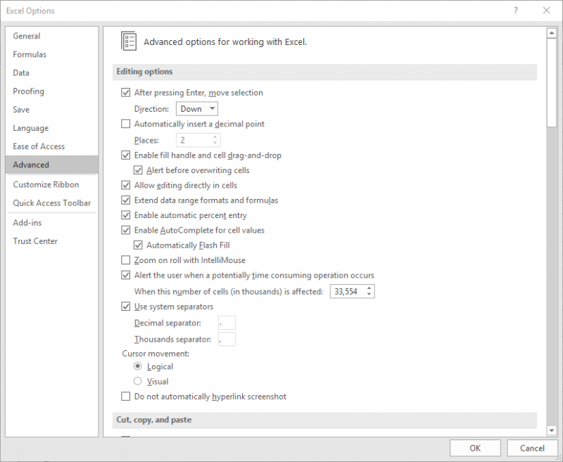 Controlling The Automatic Copying Of Formulas Microsoft Excel 
