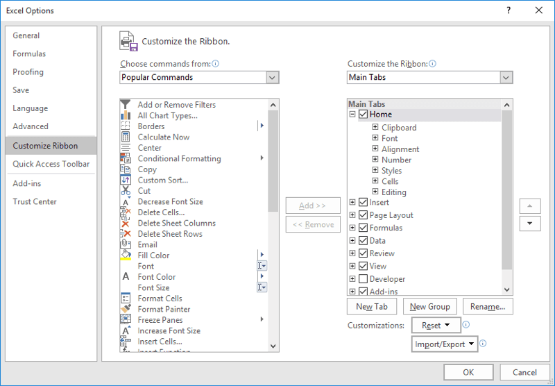 Disabling Page Layout View Microsoft Excel 