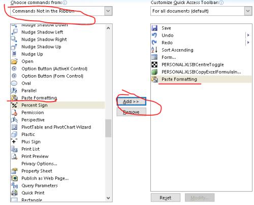 Changing The Default Paste Mode Microsoft Excel 